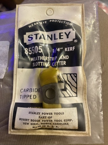 STANLEY 85505 1/4 SLOTTING CUTTER & WEATHERSTRIP New Made In The USA | eBay
