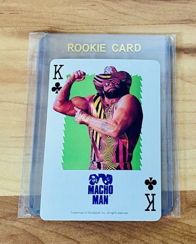 Macho Man Randy Savage 1991 WWF King of Clubs Playing Card WWE Rare NM ...