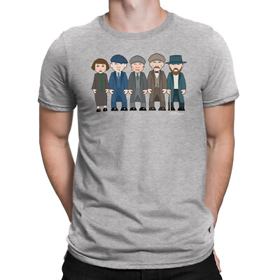 Mens T-Shirt BRUMMIE GANGSTERS VIPWees Flat Cap Gang Peaky Blinders ...