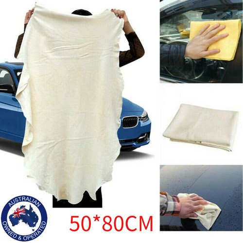 Large Natural Chamois Leather Car Cleaning Cloth Washing Absorbent ...