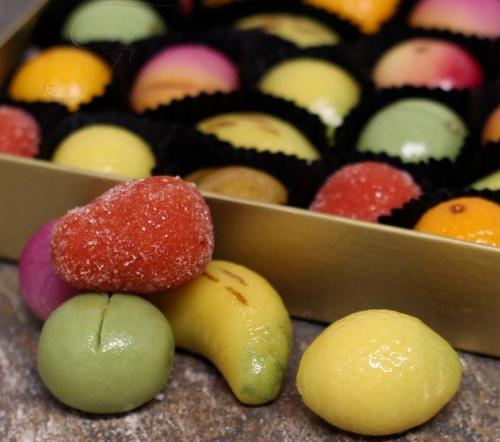 MARZIPAN FRUITS Gourmet Marzipan 8 pieces in a Gift Bag 200g | eBay UK