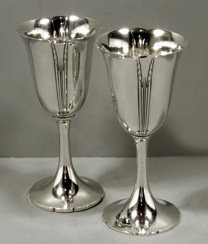 International Silver Co. Sterling Goblets c1910 ORCHID PATTERN | eBay