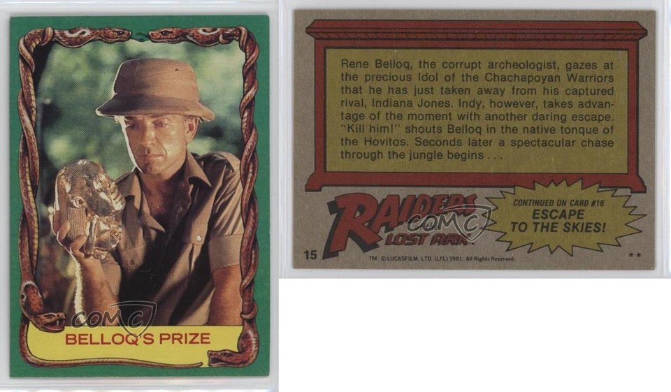 1981 Topps Raiders of the Lost Ark Belloq's Prize #15 0y59 | eBay