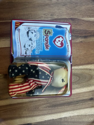 Spangle the Bear 2000 McDonald's International Bears II Ty Beanie Baby ...