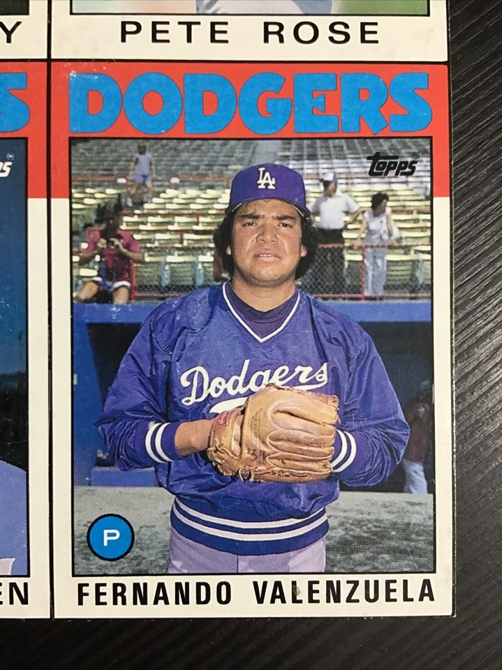 1986 Topps - Wax Box Bottom Panel #M-P Murphy- Pete Rose- Saberhagen ...