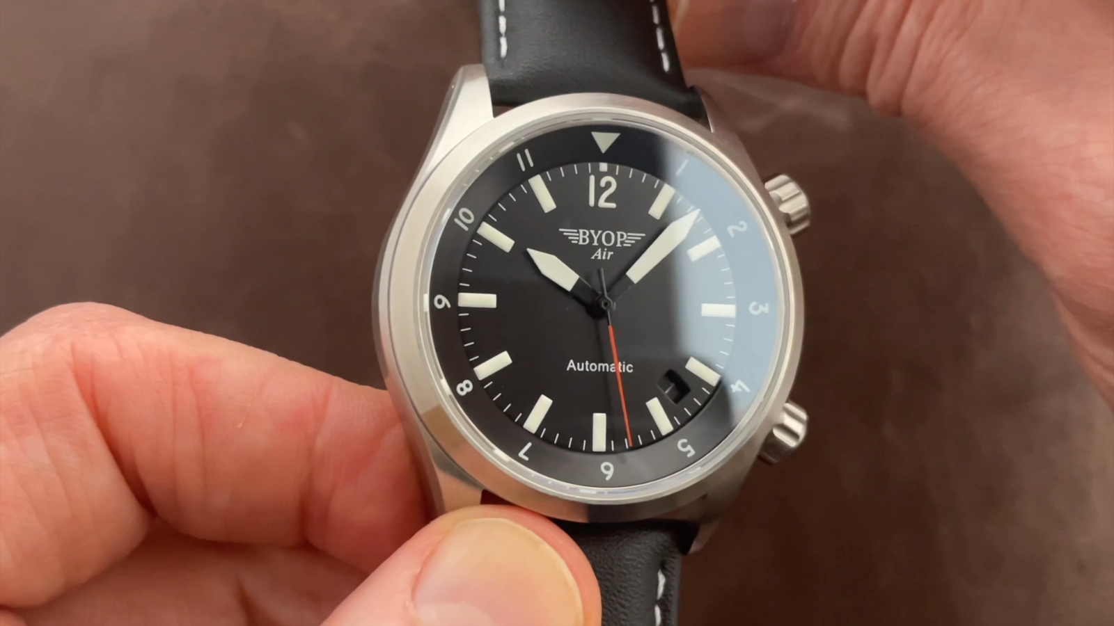BYOP Meridian Pilot Watch Seiko Automatic Sapphire Swiss C3 Lume | eBay
