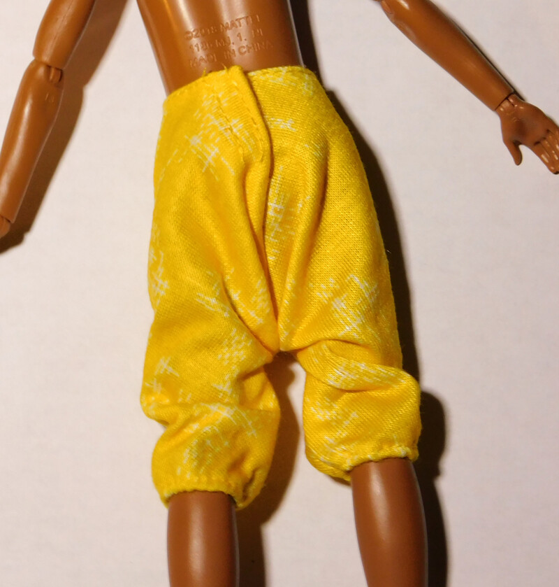 Creatable World Doll Pants - Baggy Yellow Capris - Gender Nuetral Doll ...