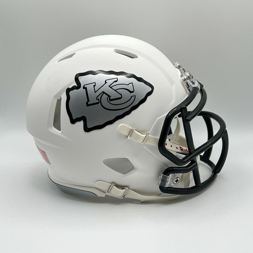 Kansas City Chiefs CUSTOM Matte White - "Black Ice" Mini Football ...