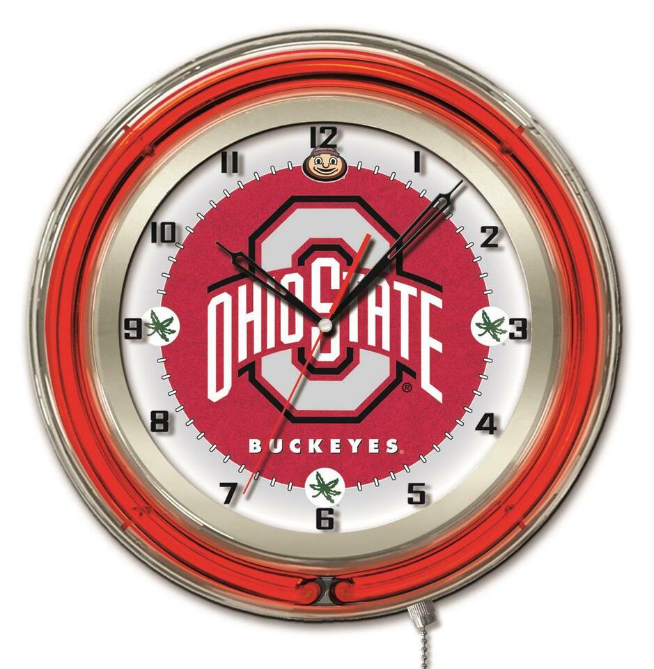 Ohio State University Clock w/ Double Neon Ring | eBay
