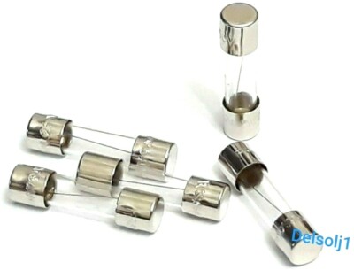 LOT OF 5 EA BRAND NEW BUSS BUSSMANN FUSES F6.3AL 250V 5mm x 20mm 6.3A ...