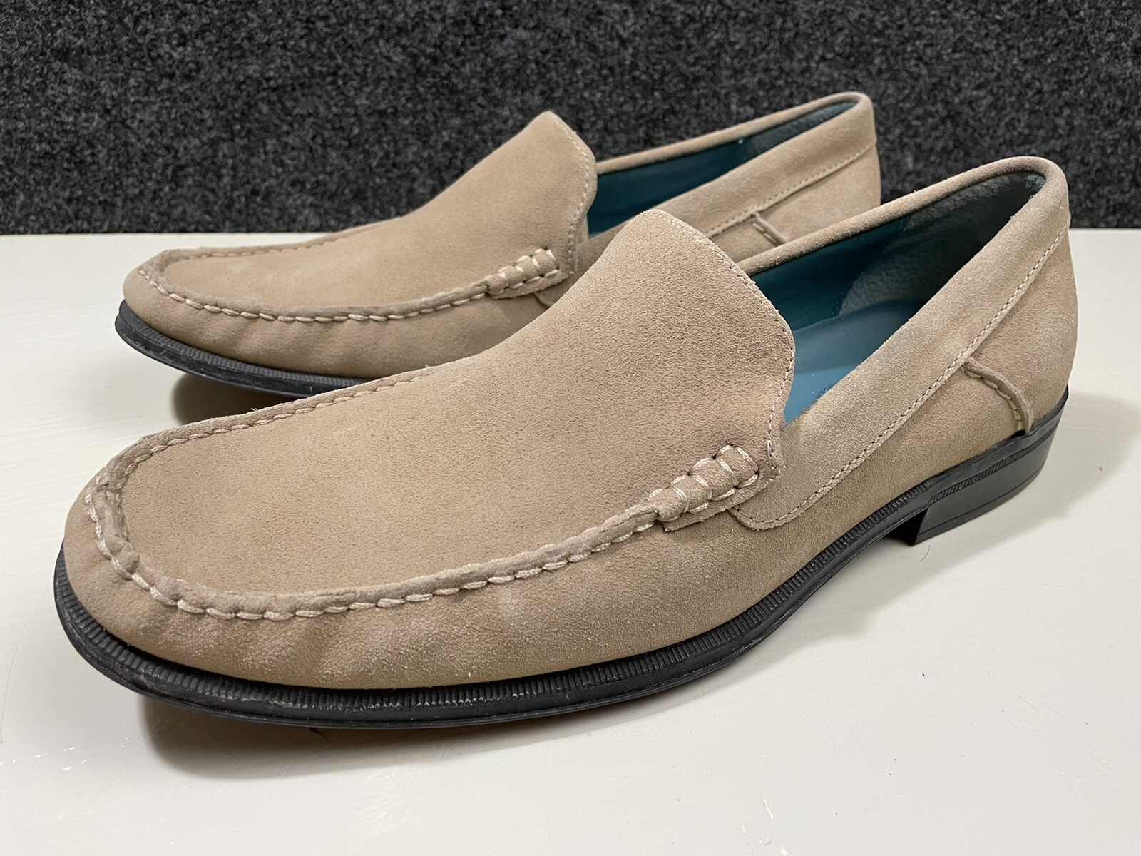 SEBAGO MOCCASIN LOAFER BEIGE GENUINE LEATHER SUEDE ME… - Gem