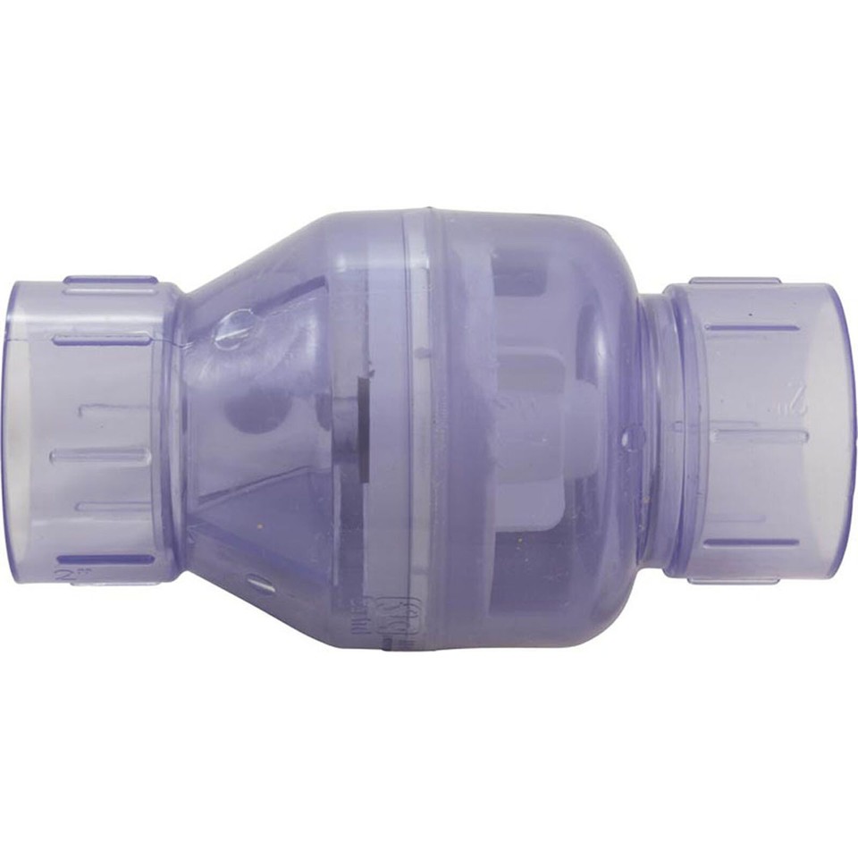Check Valve, Flo Control 1011,2"s,1/2lb,Spring,Water,Clear | eBay
