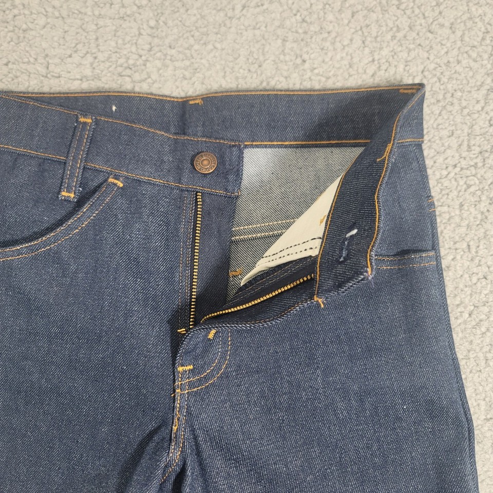 Vintage 70s Levi's Bell Bottom Jeans 26x32 Orange Tab Made In USA Talon ...