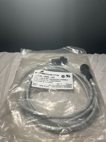 COOPER 5-Pin Crouse-Hinds Mini-Line D Net Connector Assembly CHDN-EAE ...