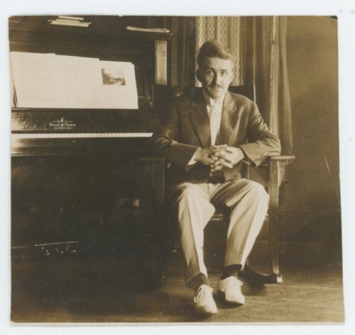 Vintage Photo Voss and Sons Piano Sexy Man Sheet Music Musician ...