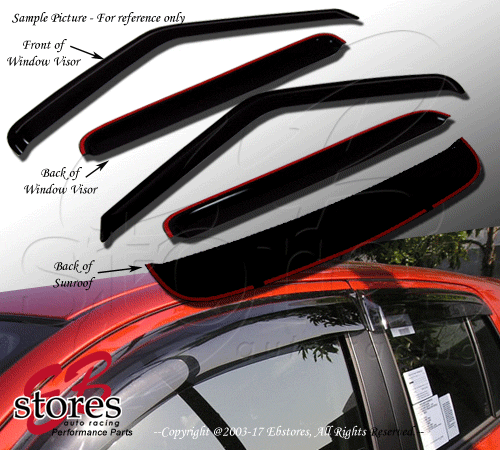 Vent Shade Outside Mount Window Visor Sunroof 5pc Combo For Toyota ...