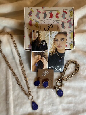 Plunder Design Jewelry Blue Stone Jewelry Set | eBay