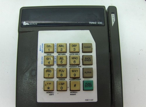 VeriFone Tranz 330 Credit Card Terminal w Printer 250 & 2 AC Adapters ...
