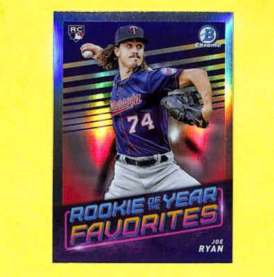 2022 Bowman Chrome Joe Ryan Rookie Of The Year Favorites Card Twins | eBay