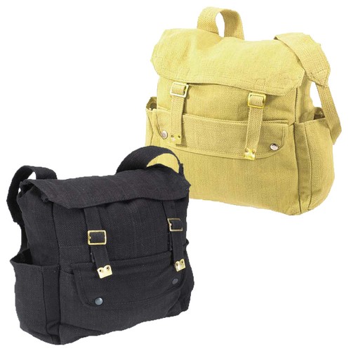 WP4 Canvas Backpack Day Pack Webbing Military Retro Bag Haversack ...