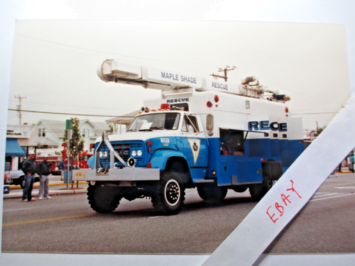 MAPLE SHADE NJ FIRE ENGINE GMC RESCUE TRUCK PHOTO NEW JERSEY | eBay