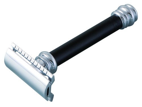 Heavy Safety Razor MERKUR Solingen - Long Black Handle Closed Comb | eBay