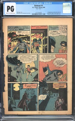 Batman #1 (Page 7 Only) 1st App The Joker Classic Running Pose DC Comic ...