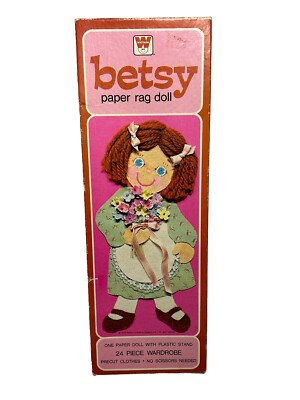 Vintage Whitman Betsy Paper Rag Doll With Clothes And Original Box | eBay