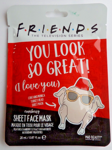 Friends The Television Series Monica Turkey Head Cranberry Face Mask ...