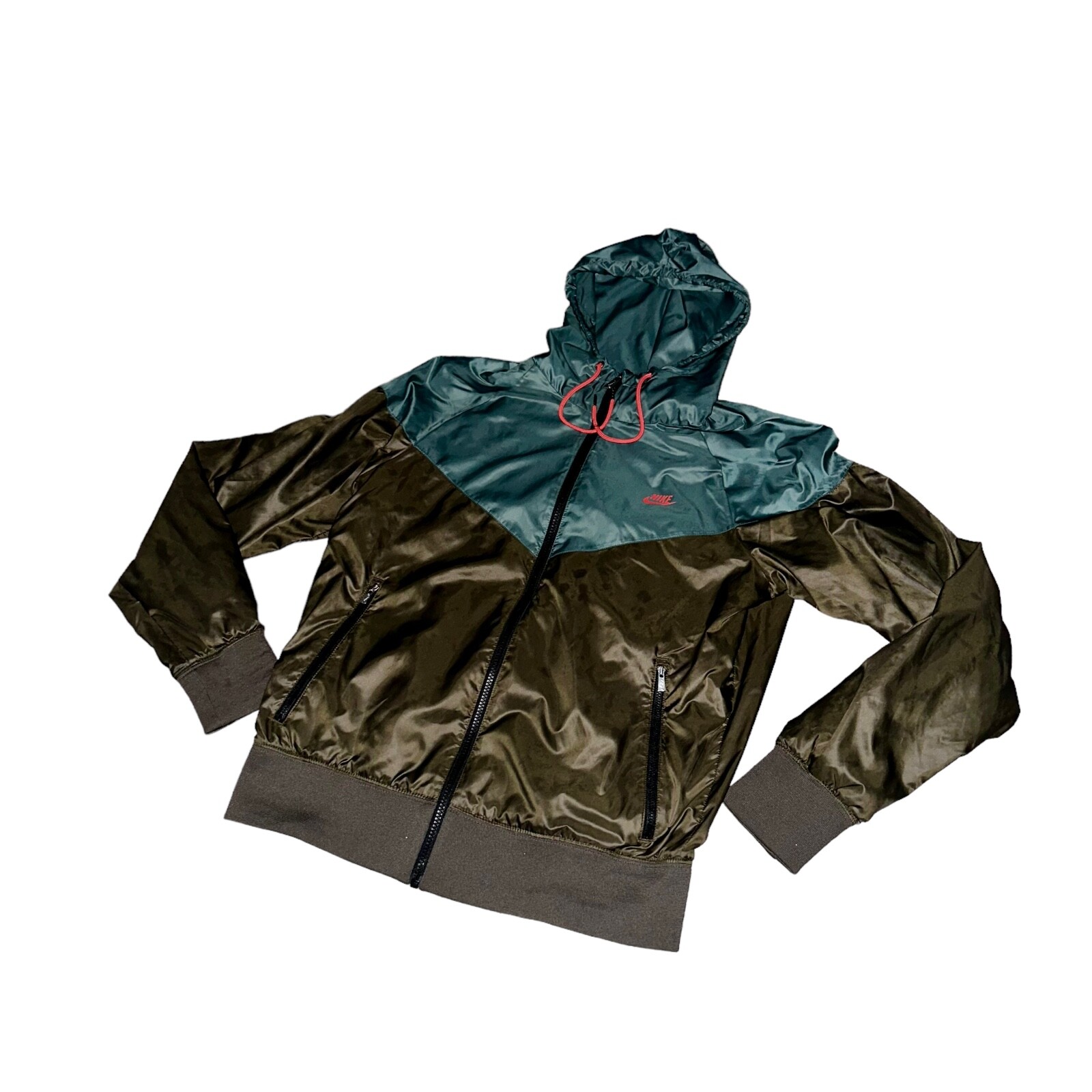 Nike Vintage Rare Windrunner Windbreaker Jacket Green… - Gem