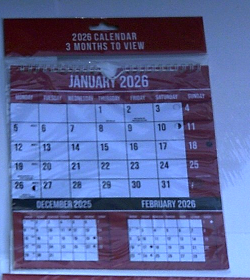 2026 Wall Calendar Slim/A4 or A3 Wall Planner Large Month to View ...