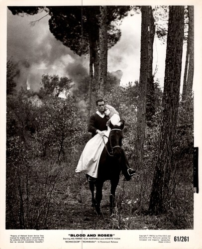 Mel Ferrer + Annette Stroyberg in Blood and Roses (1961) Vintage Photo ...