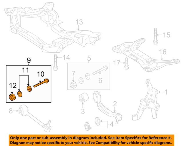 MERCEDES OEM 10-14 E350 Front Suspension-Lower Control Arm Repair Kit ...