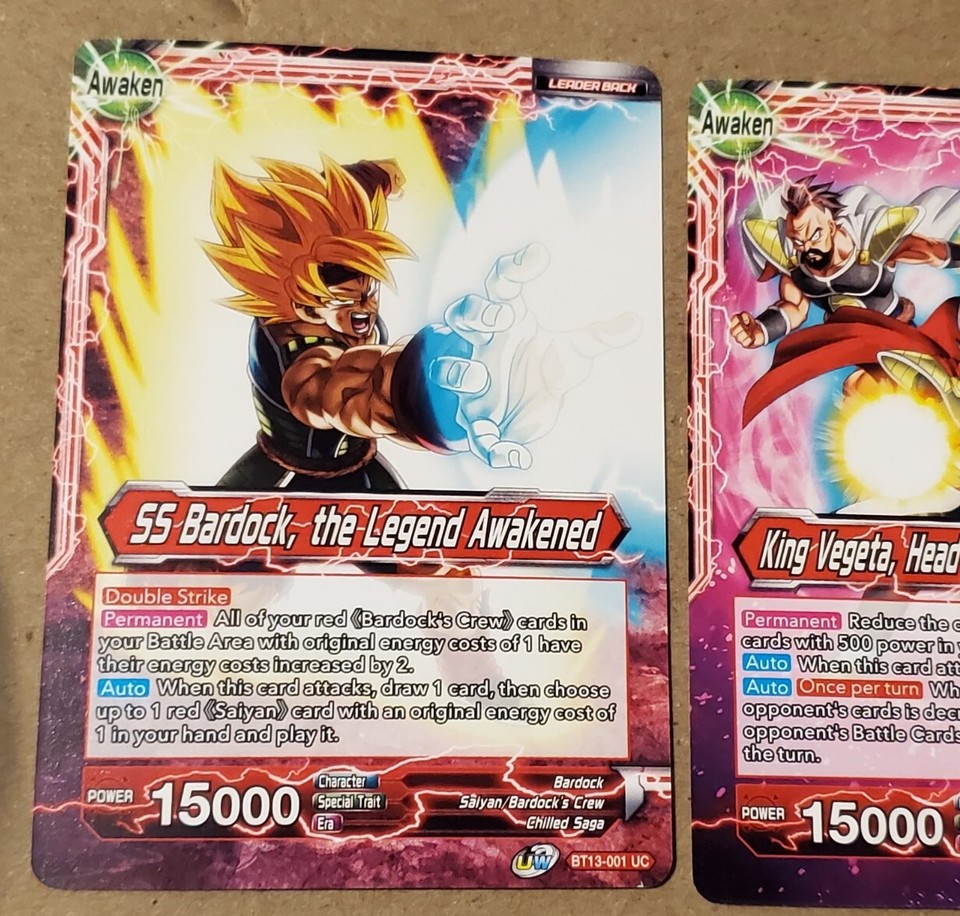 Dragon Ball Super Bardock King Vegeta Masked Saiyan Rebellion BT13 001 002 003 | eBay