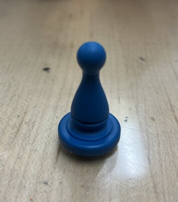 Classic Blue Pawn Token Replacement Game Piece Plastic 1 inch Simpsons ...