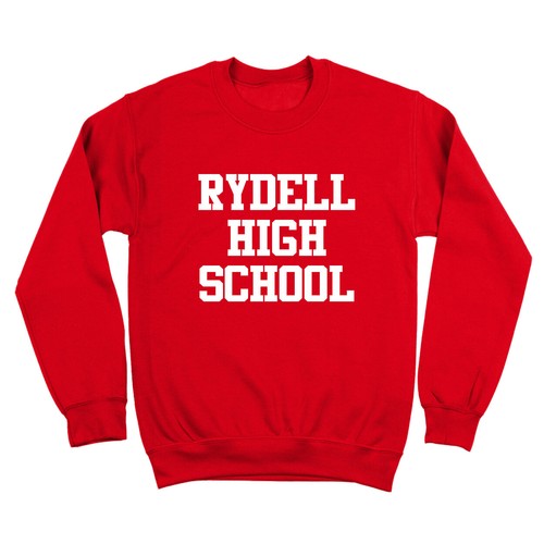 Rydell High School Funny Retro Grease Movie Dance Red Crewneck ...