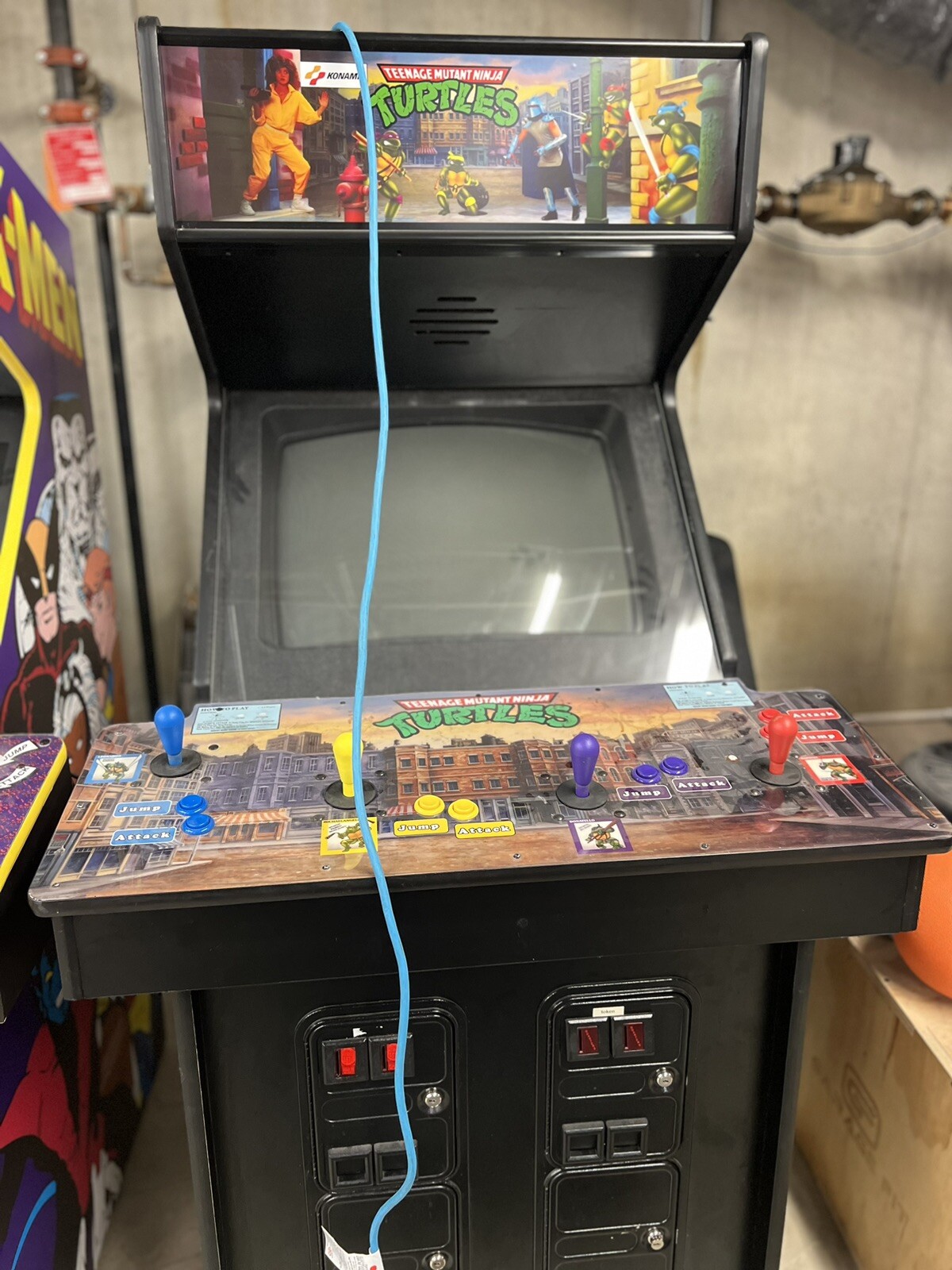 TEENAGE MUTANT NINJA TURTLES ARCADE MACHINE by KONAMI 1991 | eBay