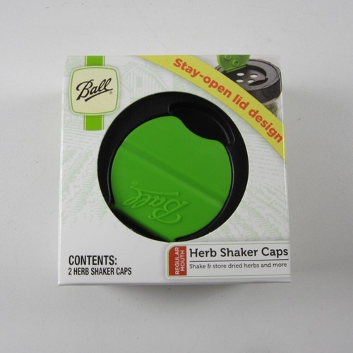 2 Genuine Ball Herb Shaker Caps Stay-Open Design Herbs Spices for Jar ...