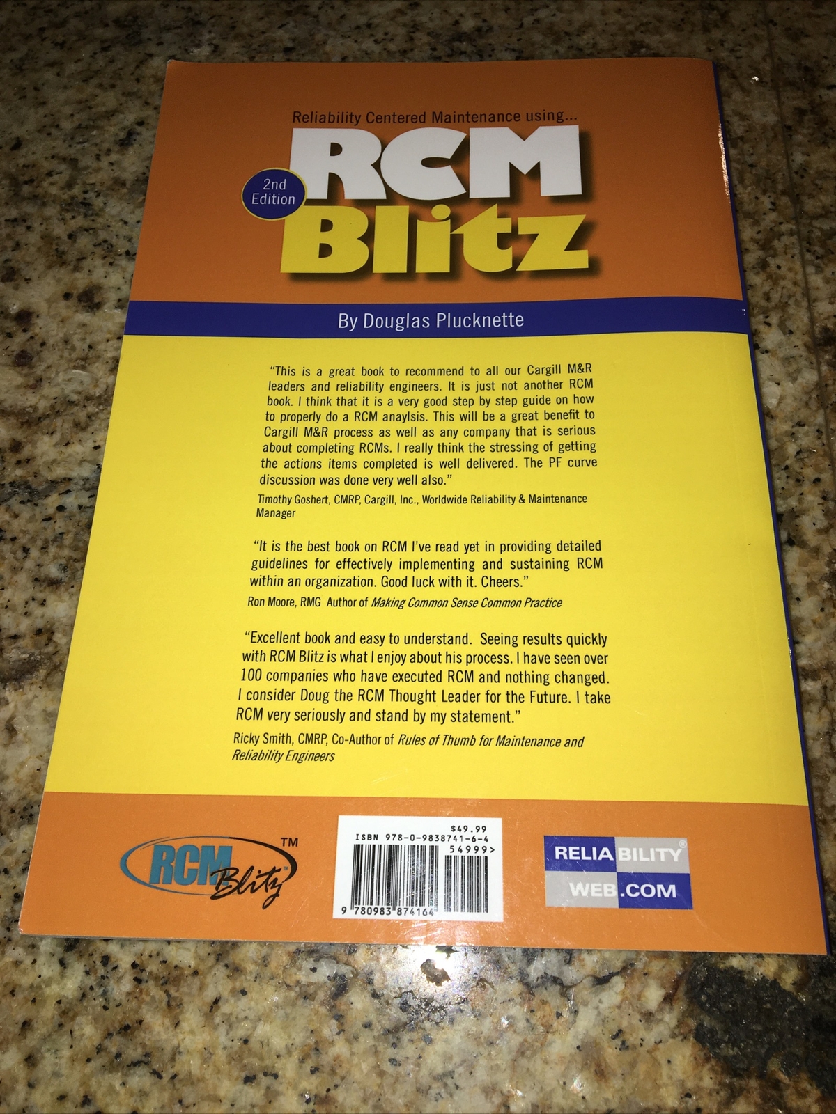 Reliability Centered Maintenance Using... : RCM BLITZ - 2nd Edition by Douglas J. Plucknette ...