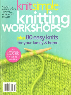Knit Simple Knitting Workshops plus 80 Easy Knits Pattern Book | eBay