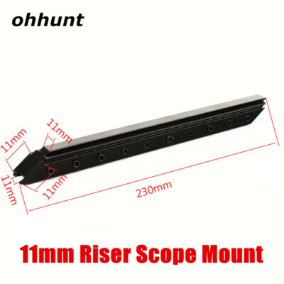 ohhunt Tactical Scope Rail Mounts 11mm Tri-Rail Dovetail Rifle Scope ...