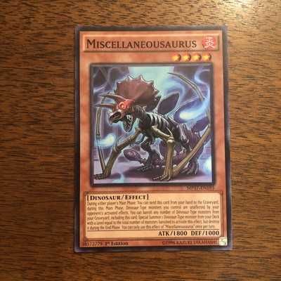 Yu-Gi-Oh! TCG Miscellaneousaurus 2017 Mega-Tin Mega Pack MP17-EN193 1st ...