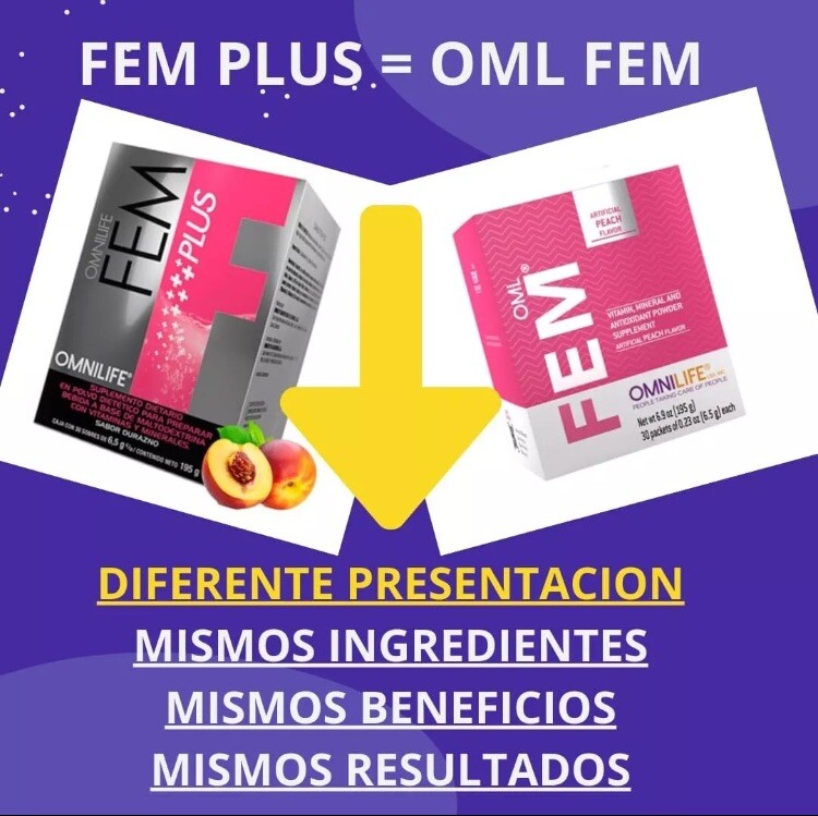 OML Fem | Omnilife | Sabor Durazno | Box w/30 sachets 657664503899| eBay