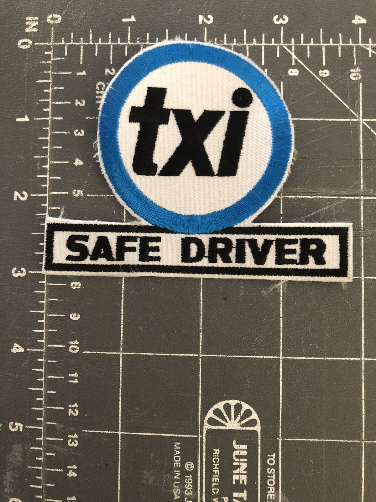 Vintage TXI Safe Driver Logo Patch DriveCam Safety Ready-Mix Concrete ...