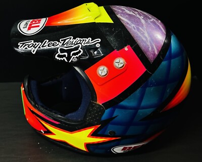 Ezra Yogi Lusk #43 Bell Helmet Custom Troy Lee Designs 1993 93 ...