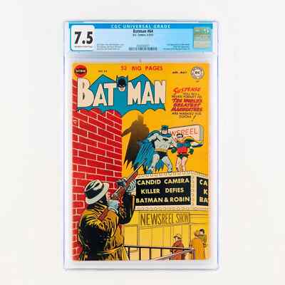 Batman #64 CGC 7.5 2nd Appearance of Killer Moth (DC Comics April-May ...