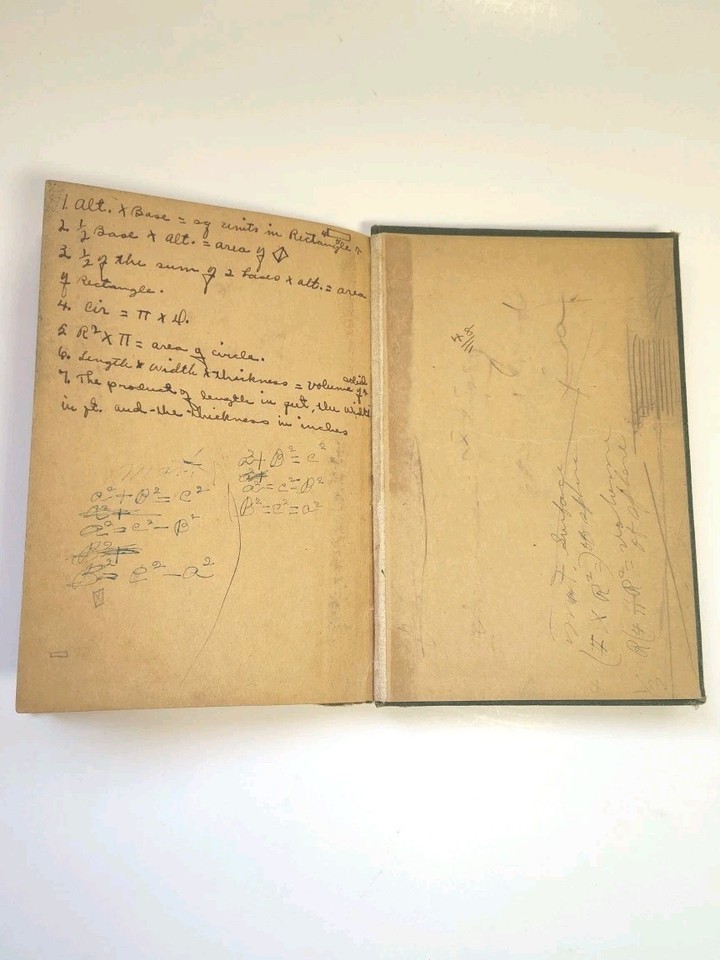 Antique 1922 Book Arithmetic 8th Grade Academic Hardcover W/Answers ...