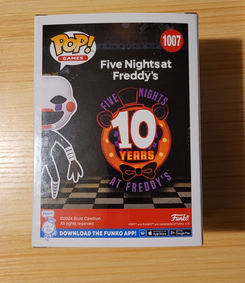 Funko Pop Five Nights at Freddy's Marionette 1007 Funko Special Edition ...