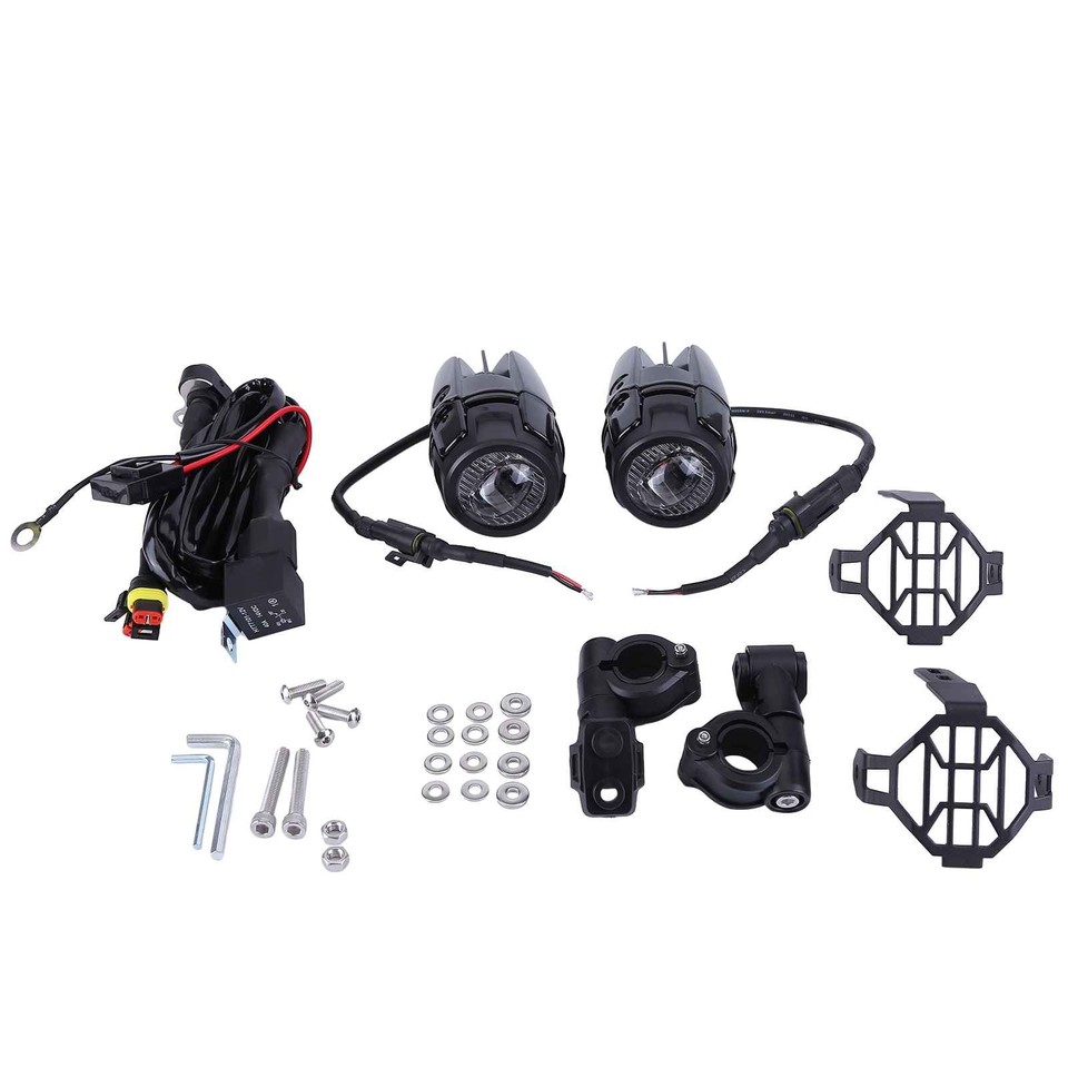 2x For BMW F800GS R1200GS Motorcycle LED Auxiliary Fog Spot Light ...