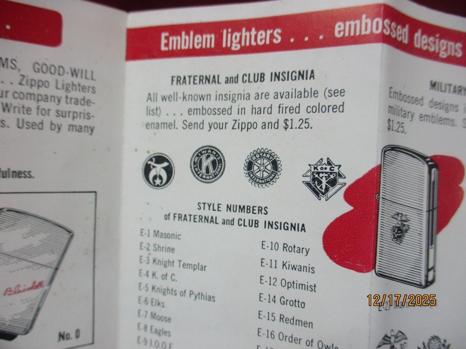 Vintage Box/Display For: ZIPPO Lighter Mod No. 200 Original Box W ...